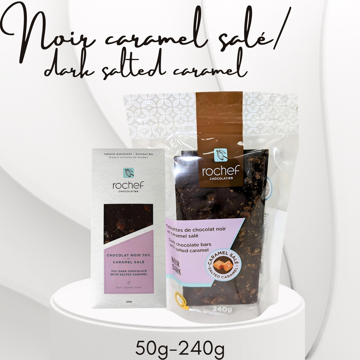 Rochef Chocolatier Dark chocolate covered oven roasted almonds Rochef 150g