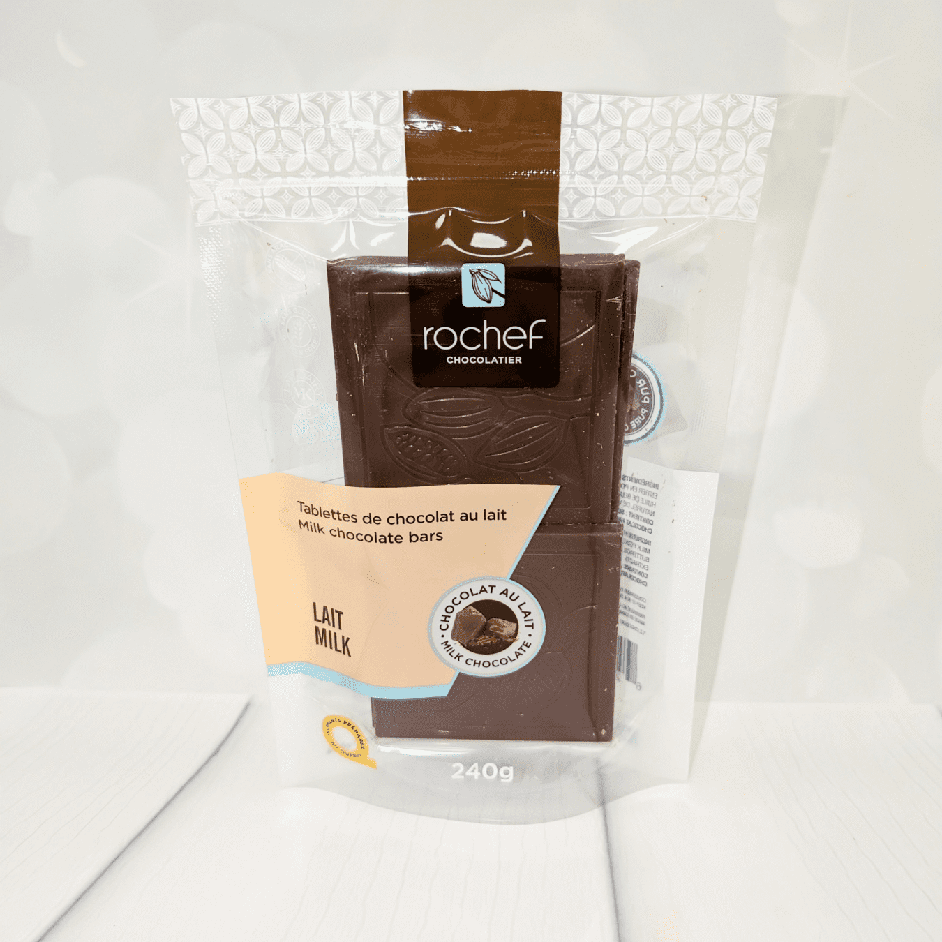 Milk chocolate gourmet bar – Rochef Chocolatier