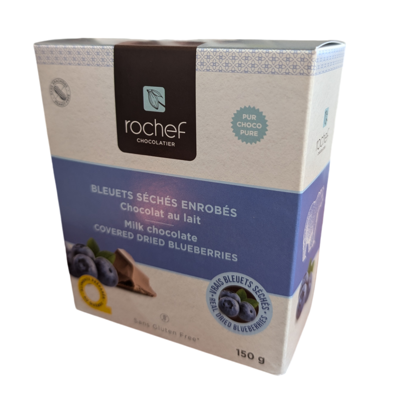 Rochef Chocolatier Milk chocolate covered real dried blueberries 300g