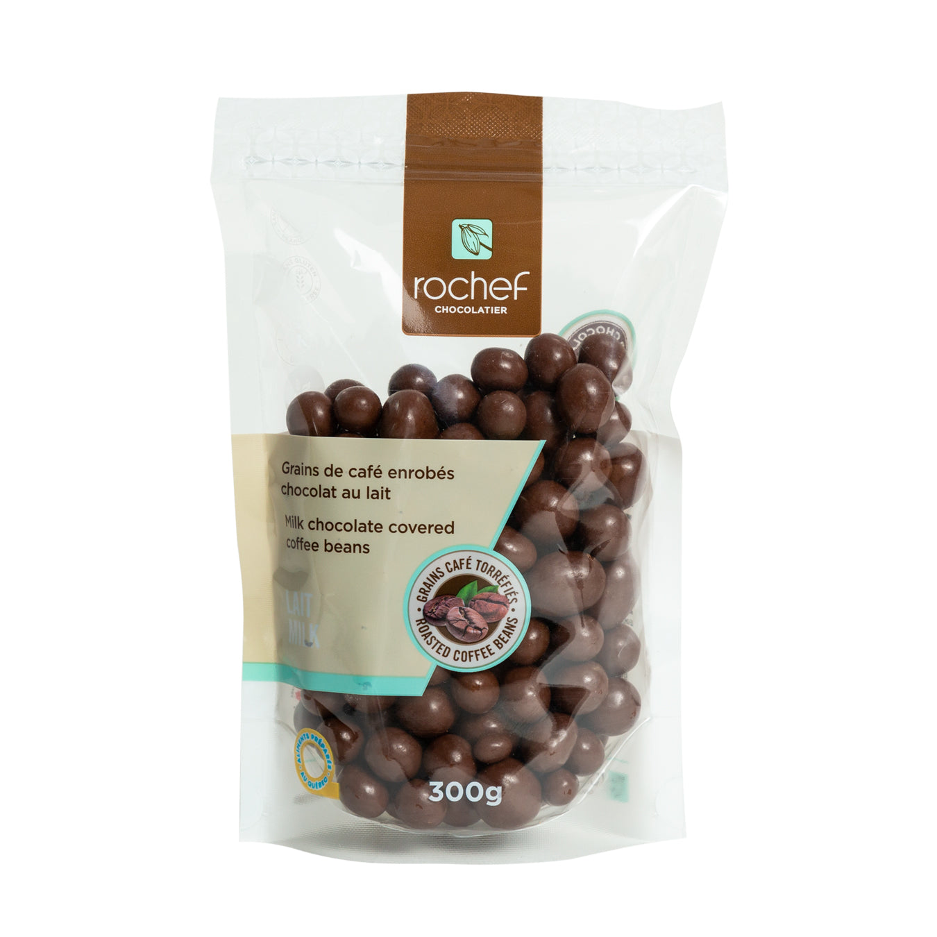 Rochef Chocolatier Milk chocolate covered coffee beans 300g