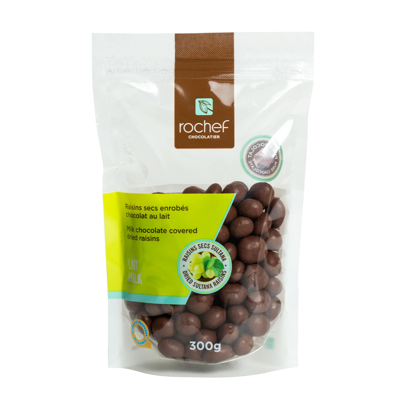 Rochef Chocolatier Milk chocolate covered raisins 300g